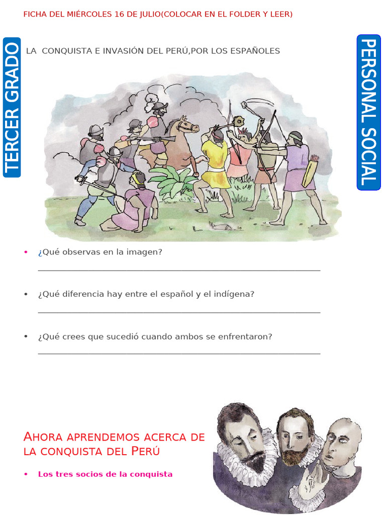 La Conquista - Miércoles 16-07-25 | PDF | Francisco Pizarro ...