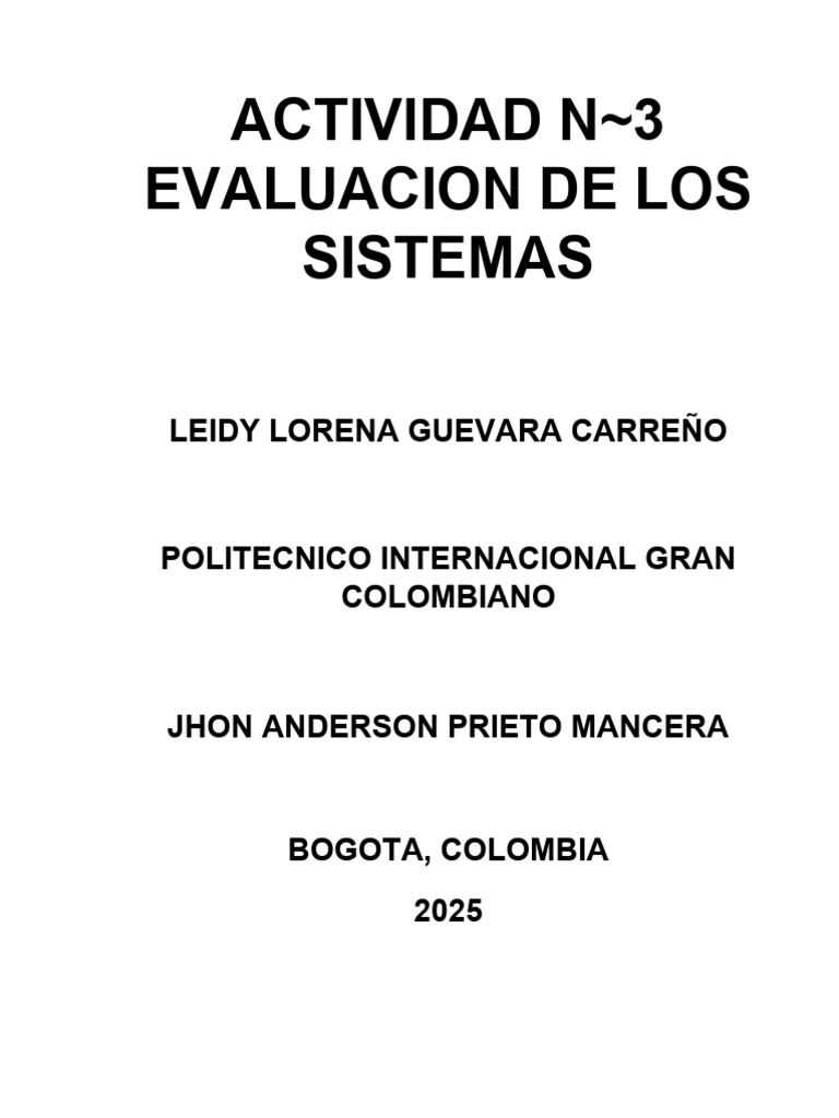 Act 3 Evaluacion de Los Sistemas SST | PDF | Riesgo | Seguridad y salud ...