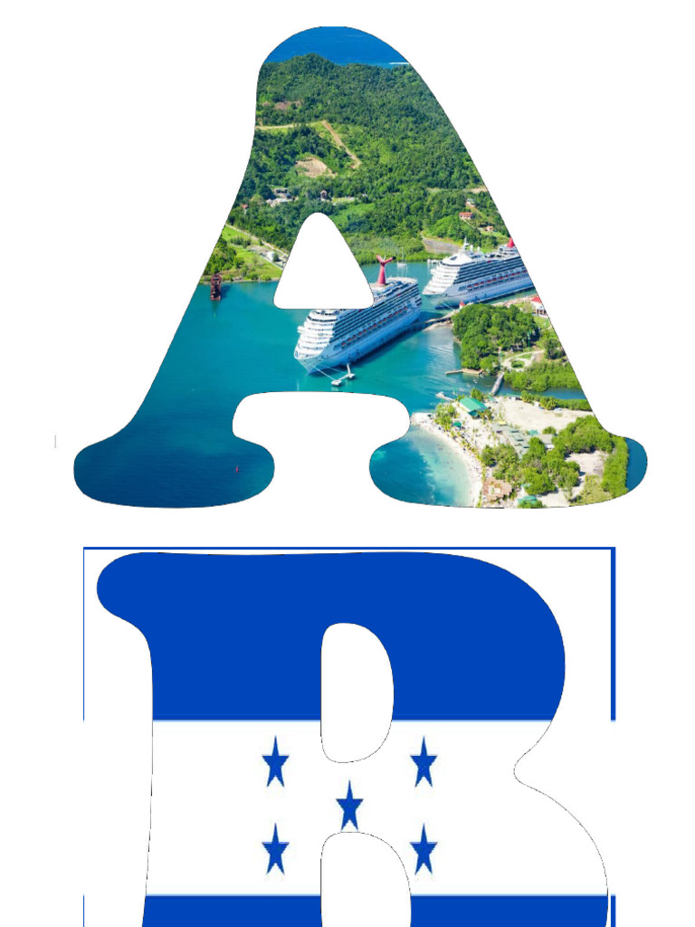Moldes de Letras Con Fondo de Honduras | PDF