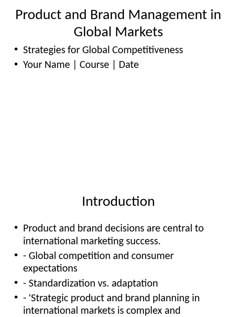 Product and Brand Management | PDF