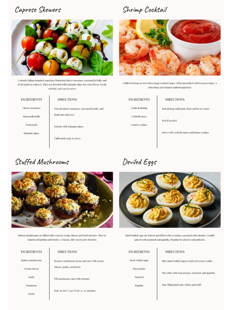 Appetizer | PDF