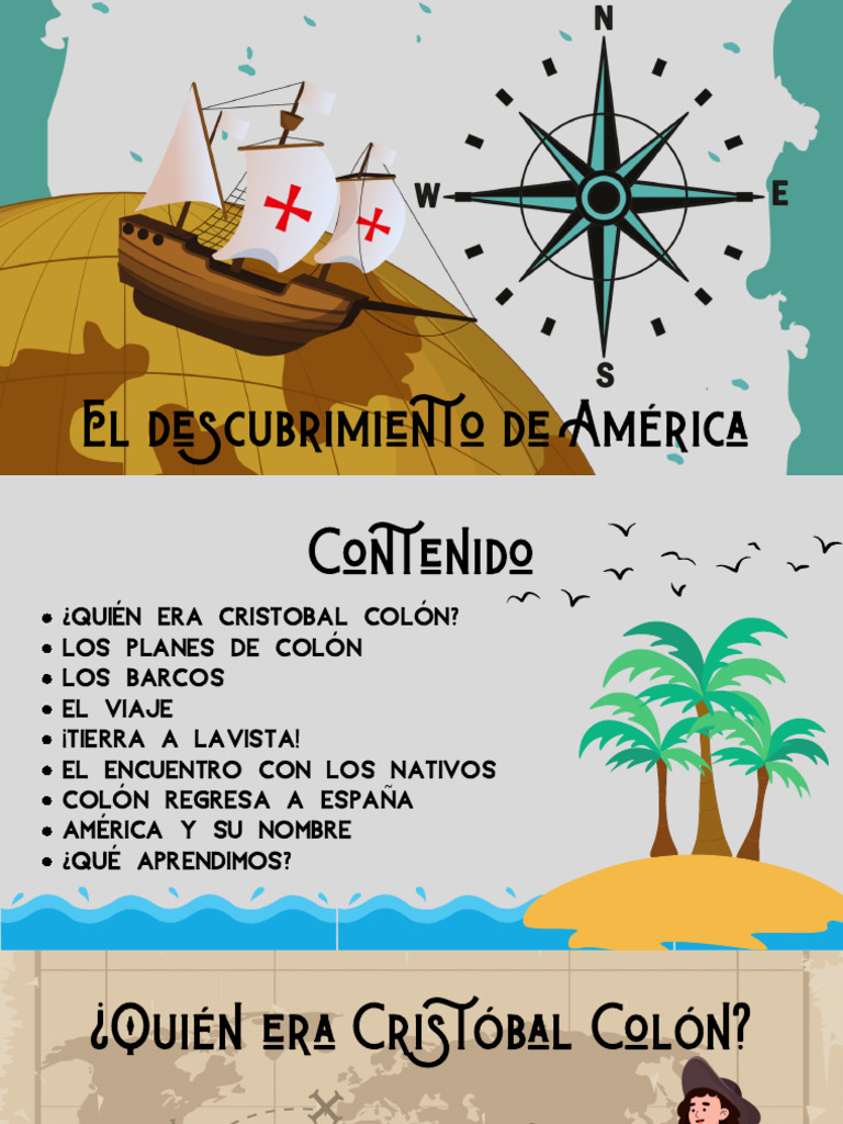 Presentación El Descubrimiento de América Ilustrada Colorida - 20250707 ...