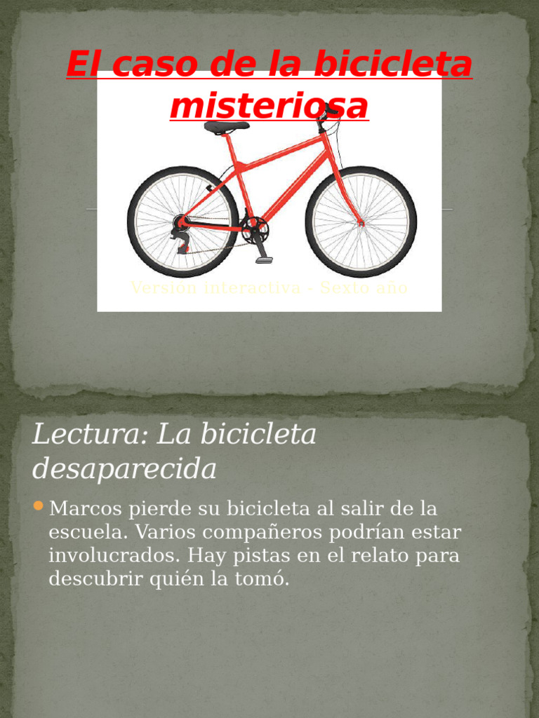 El Caso de La Bicicleta Interactivo | PDF