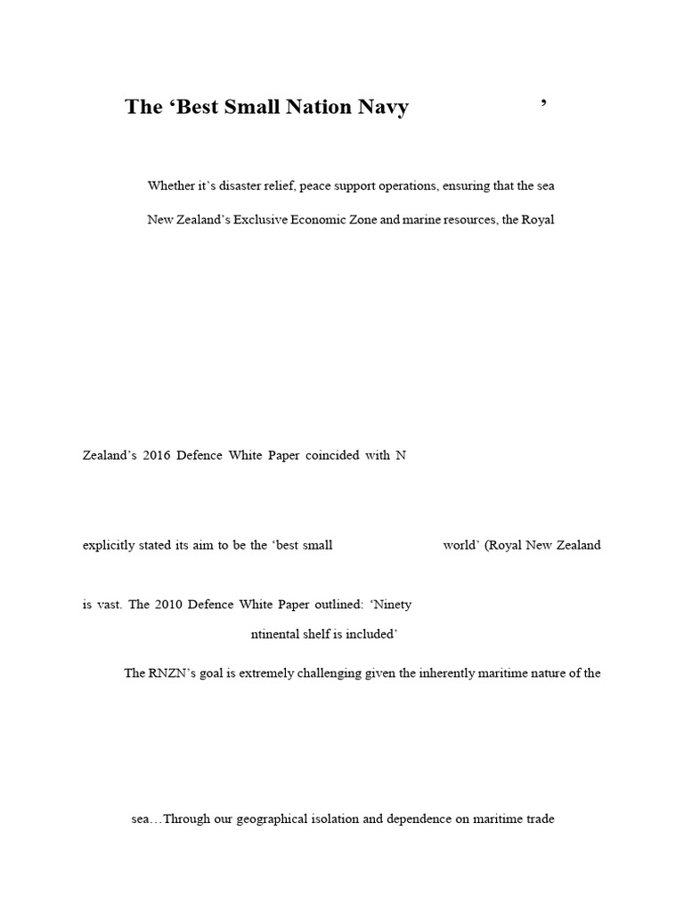 The Best Small Nation Navy Post Print | PDF | Navies | Military