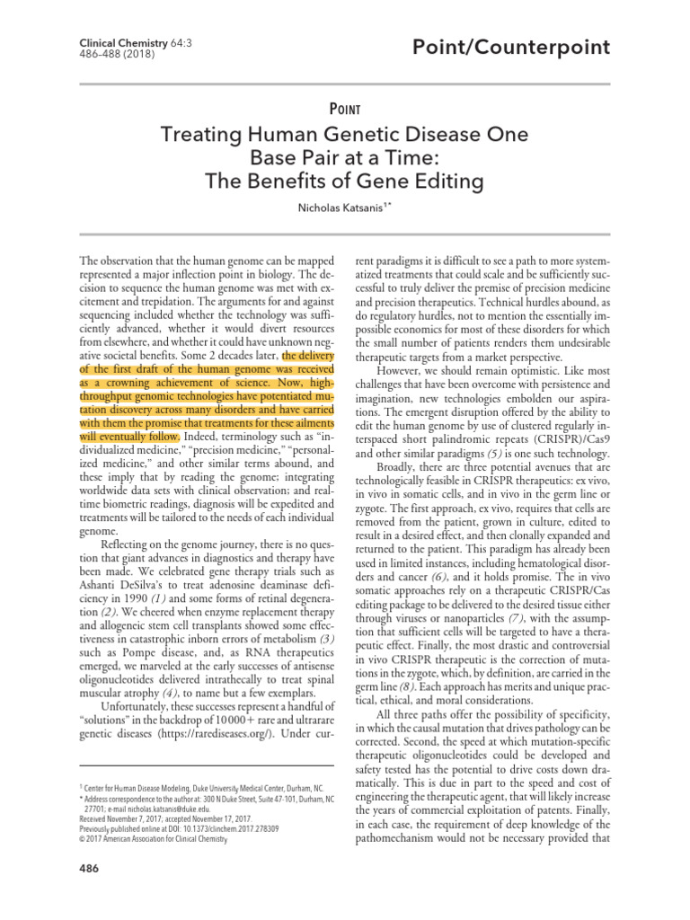 Treating Human Genetic Disease | PDF | Gene Therapy | Molecular Biology