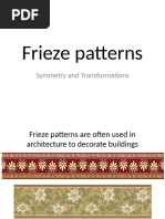 Lesson 4 Frieze Patterns | PDF | Pattern | Symmetry