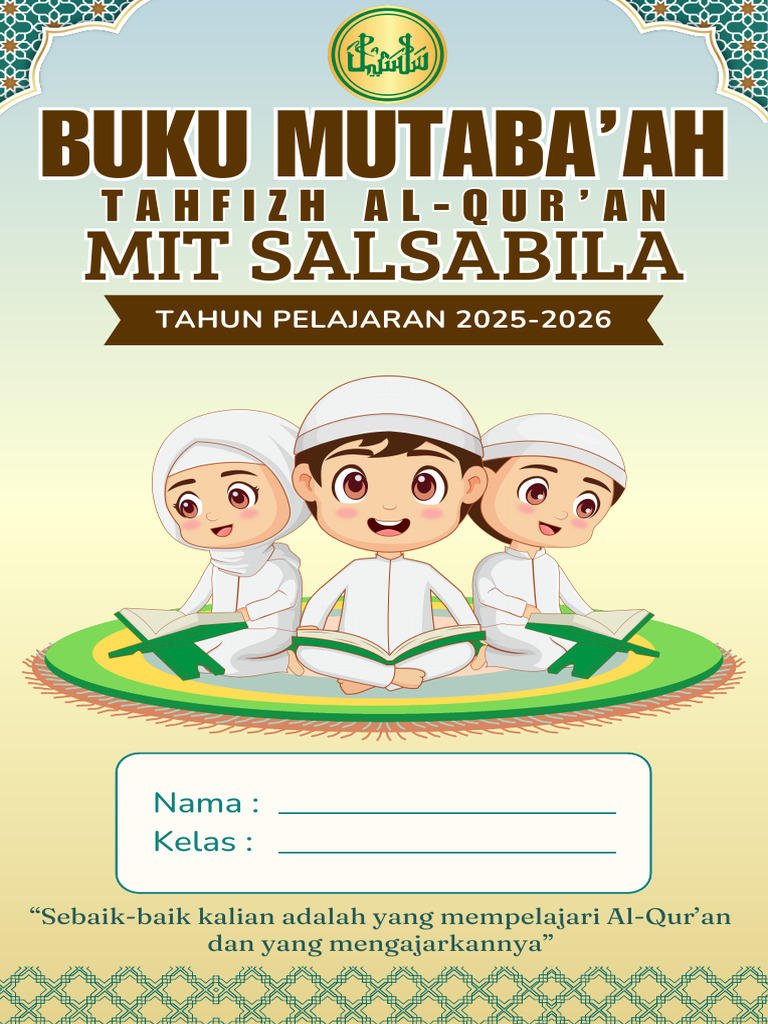 Cover Buku Mutaba'ah Tahfizh 2025-2026 | PDF