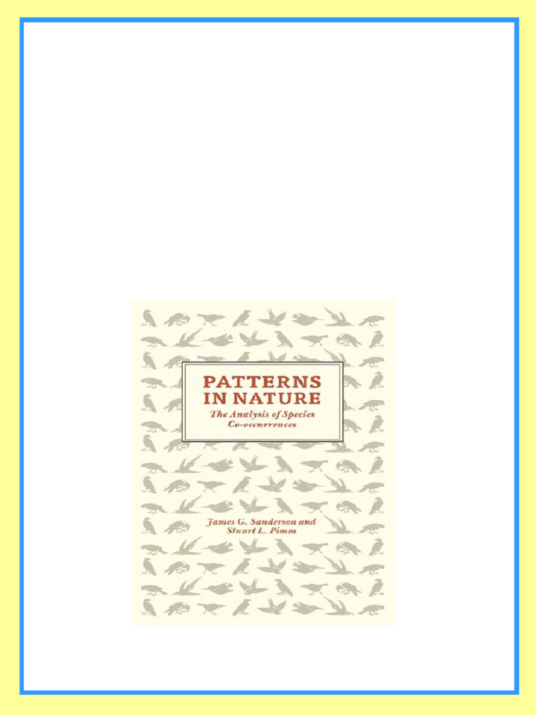 Patterns in Nature The Analysis of Species Co Occurrences James G ...