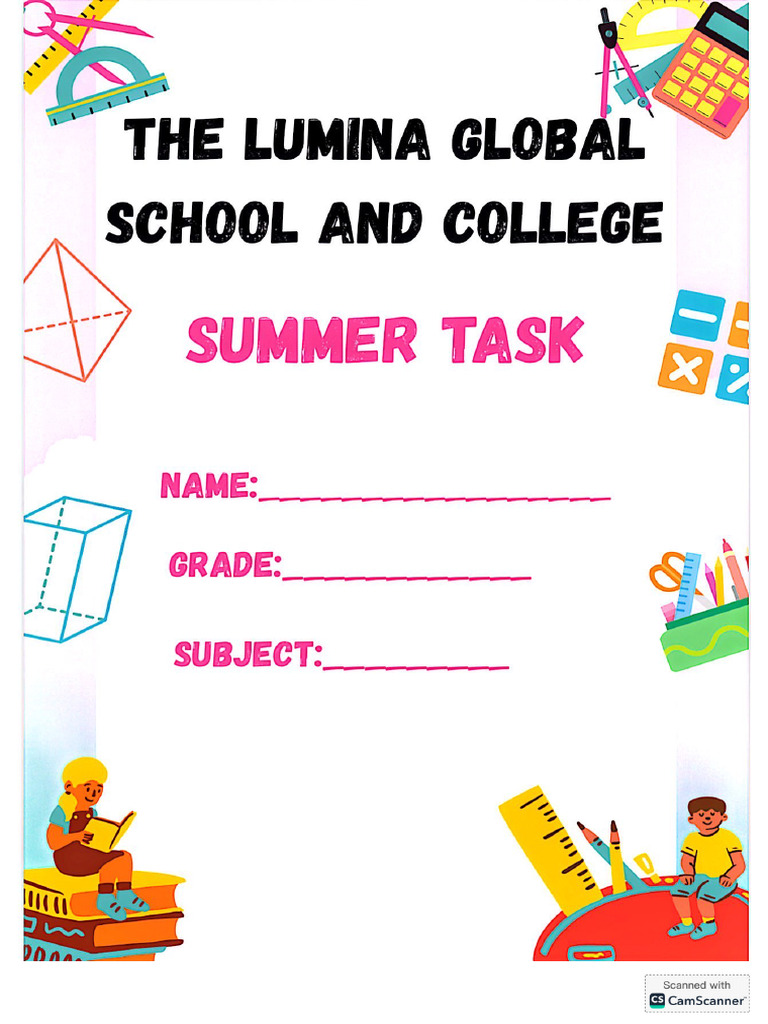 Grade 5 Maths Summer Task | PDF