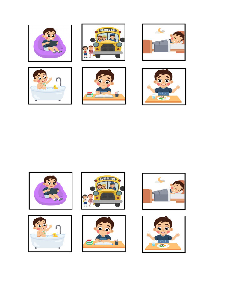 Gambar Daily Routine | PDF