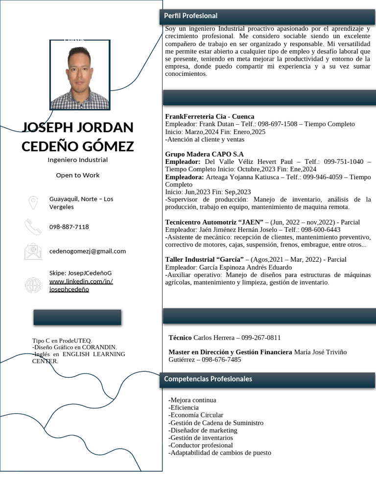 Joseph Jordan Cedeño Gómez 2025 | PDF | Procesos de negocio | Business