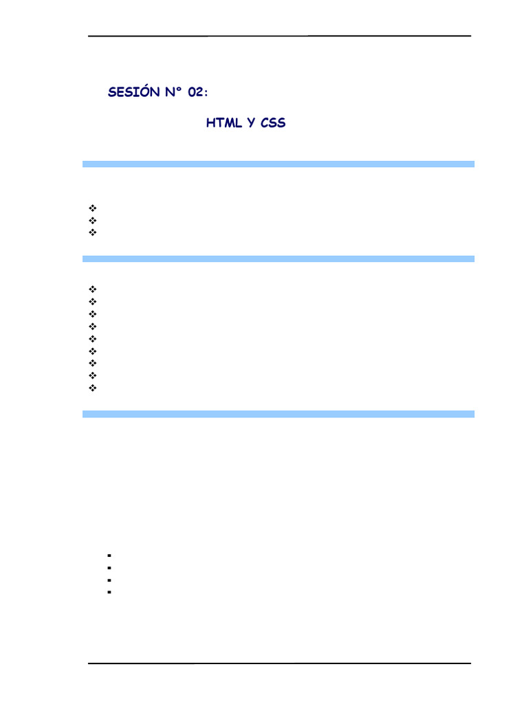 FSI Sesión 02 2024 HTML y Css3 | PDF | HTML | Red mundial
