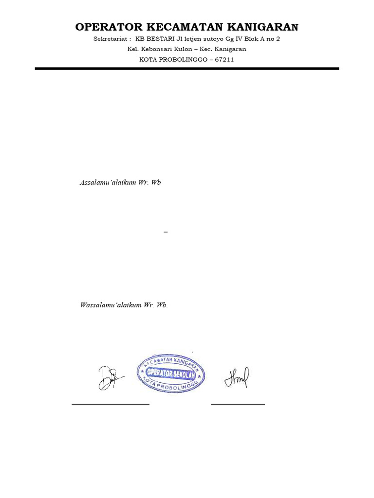 Undangan Sosialisasi JUKNIS BOSP Kanigaran | PDF