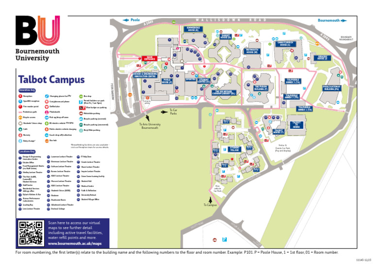 Bournemouth University Talbot Campus Map | PDF | Manufactured Goods ...