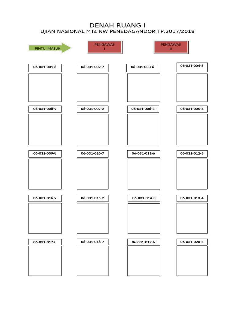 Denah Ruang I | PDF