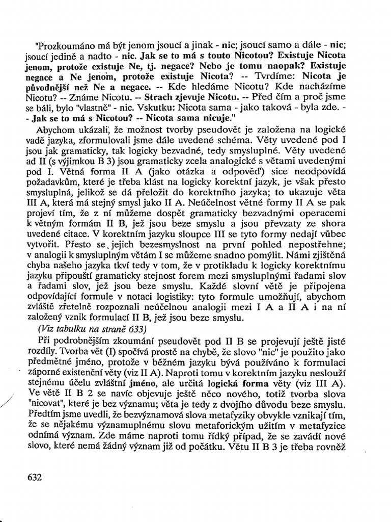 Carnap Překonání Metafyziky 11 | PDF