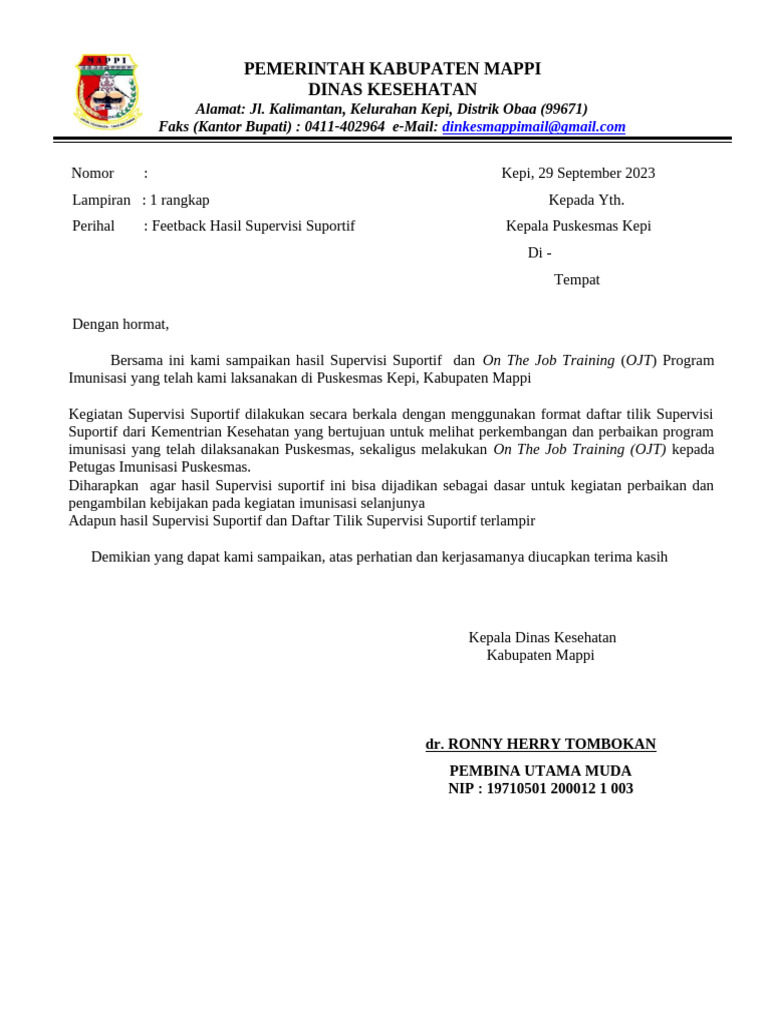 Contoh Feedback SS PKM | PDF