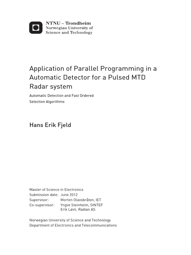 Fulltext01 | PDF | Radar | Computing