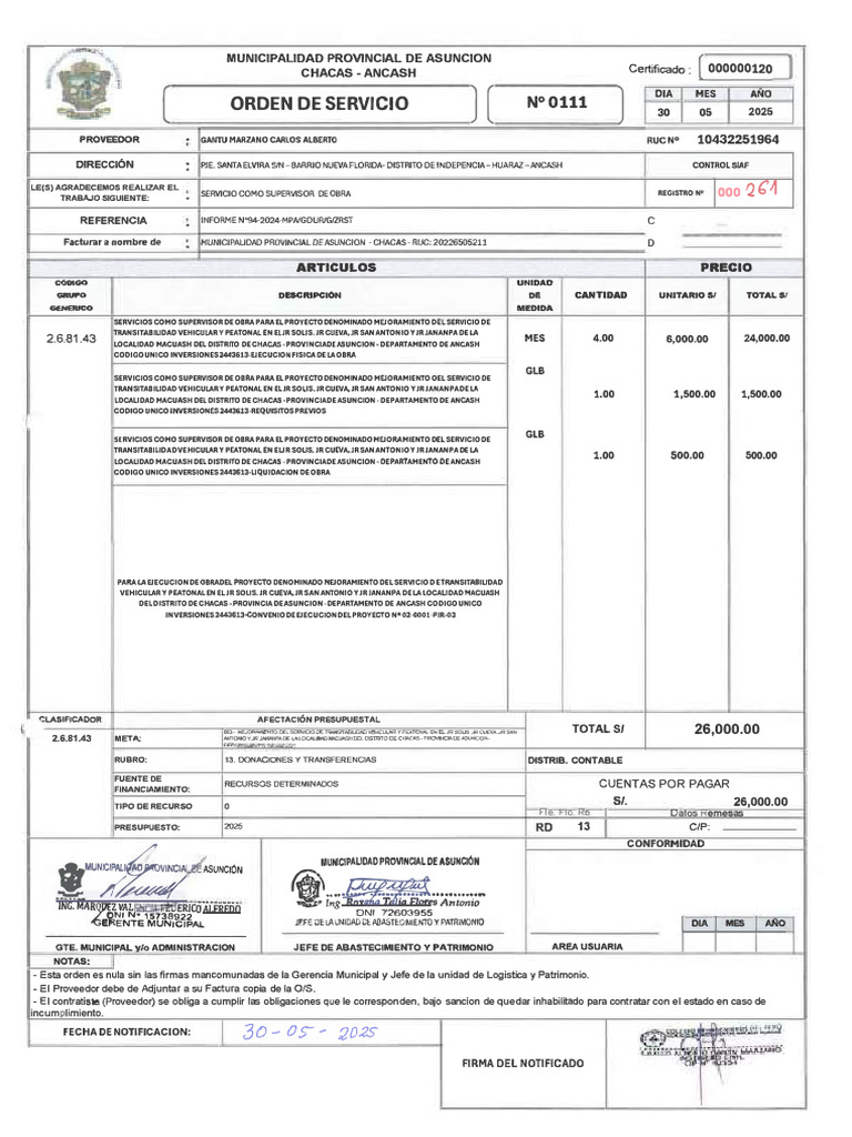 Contrato Supervisor S-CV - Compressed | PDF | Perú | Ingeniero civil