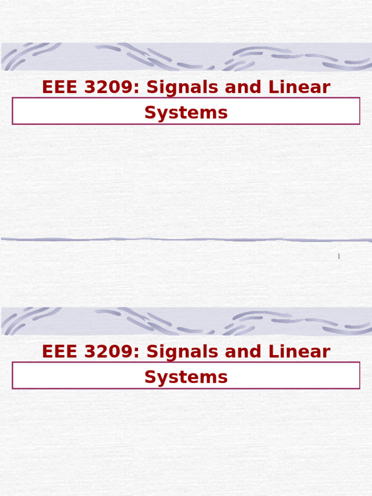 Lectures PPT2020 2021 Signals and Linear Systems For Students 264 | PDF | Discrete Time And ...
