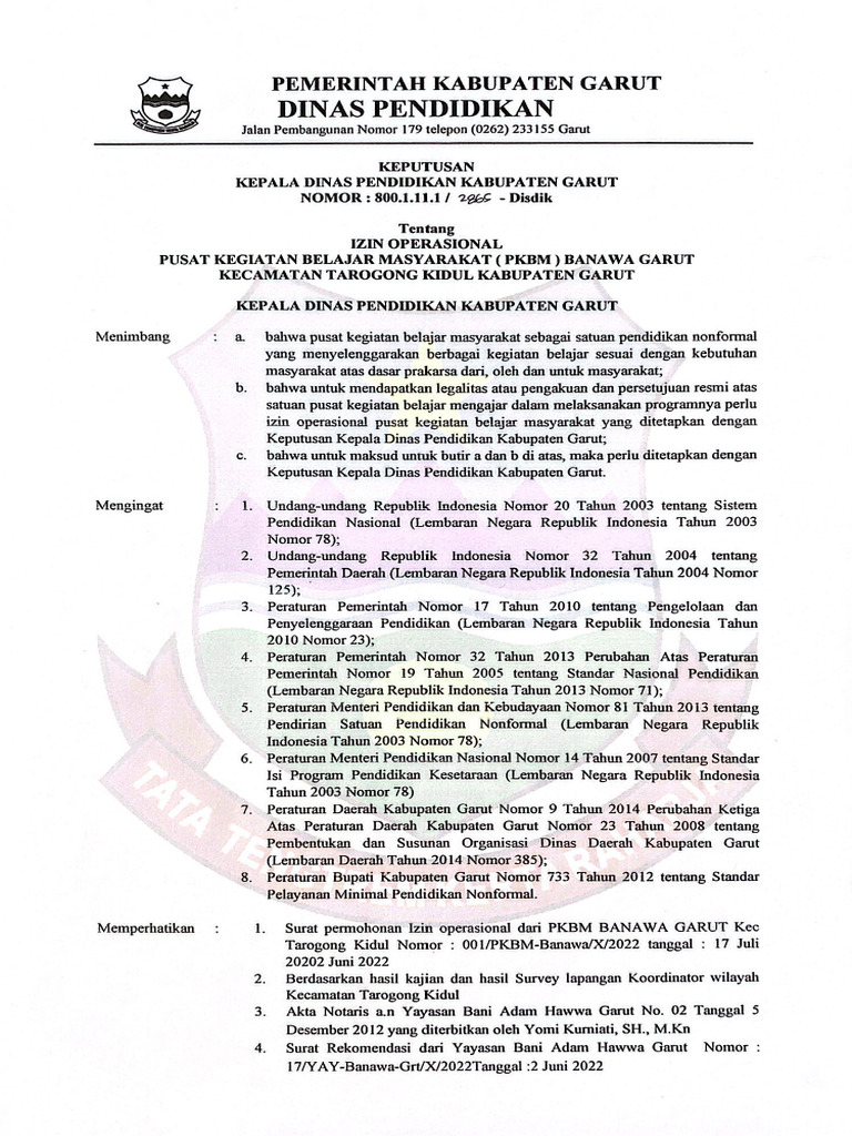 SK PKBM | PDF
