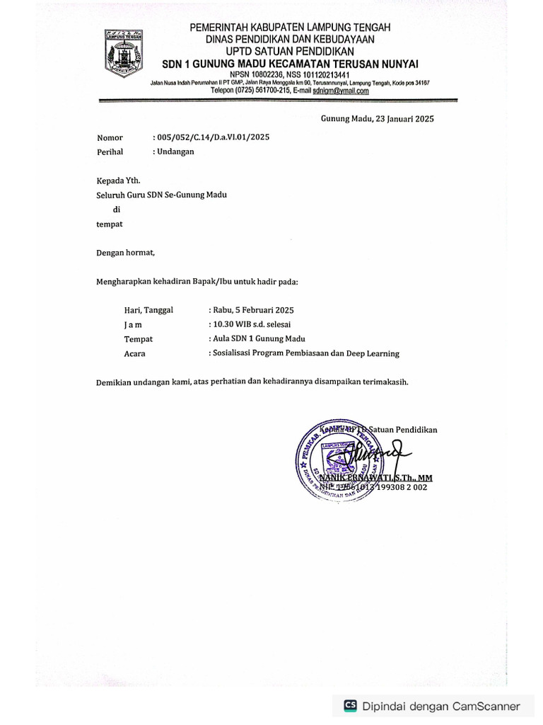 Undangan Deep Learning | PDF