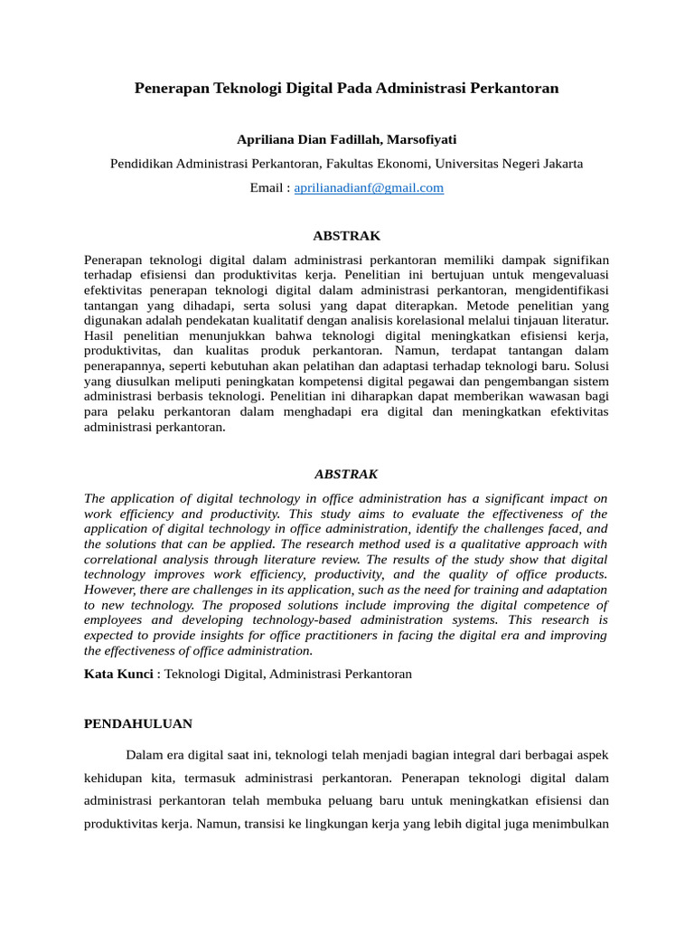 Apriliana Artikel | PDF