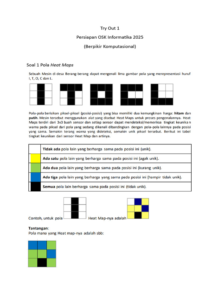 Try Out 1 - Bebras | PDF