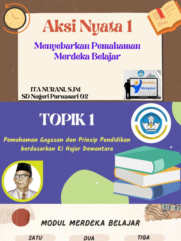 Aksi Nyata 1 Menyebarkan Pemahaman Merdeka Mengajar - Compressed | PDF