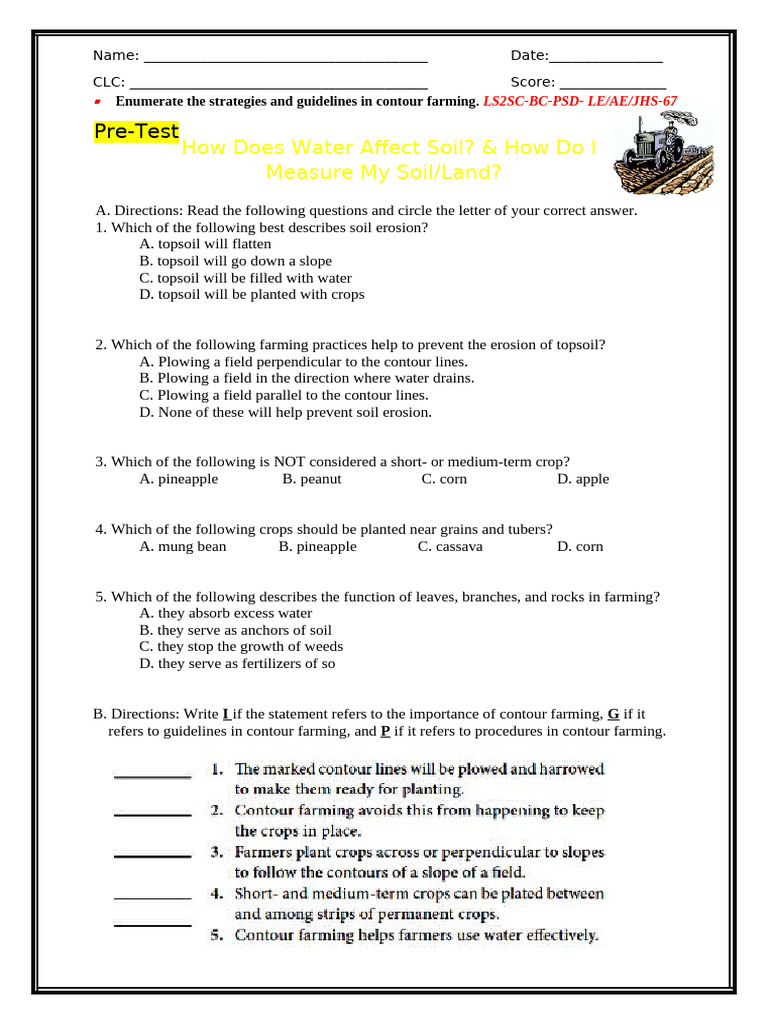 LS2 Science Worksheets-AE-JHS (How Does Water Affect Soil) | PDF | Climate Change | Vagina