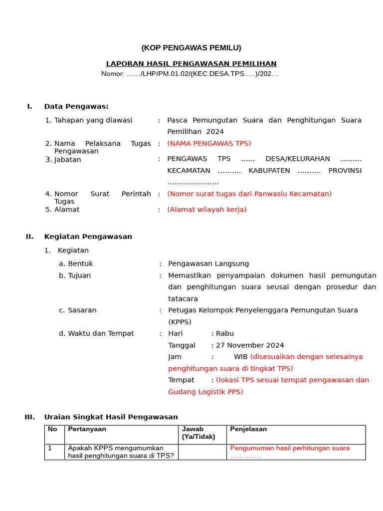 Form A PTPS Paca Pemungutan Dan Penghitungan Suara | PDF