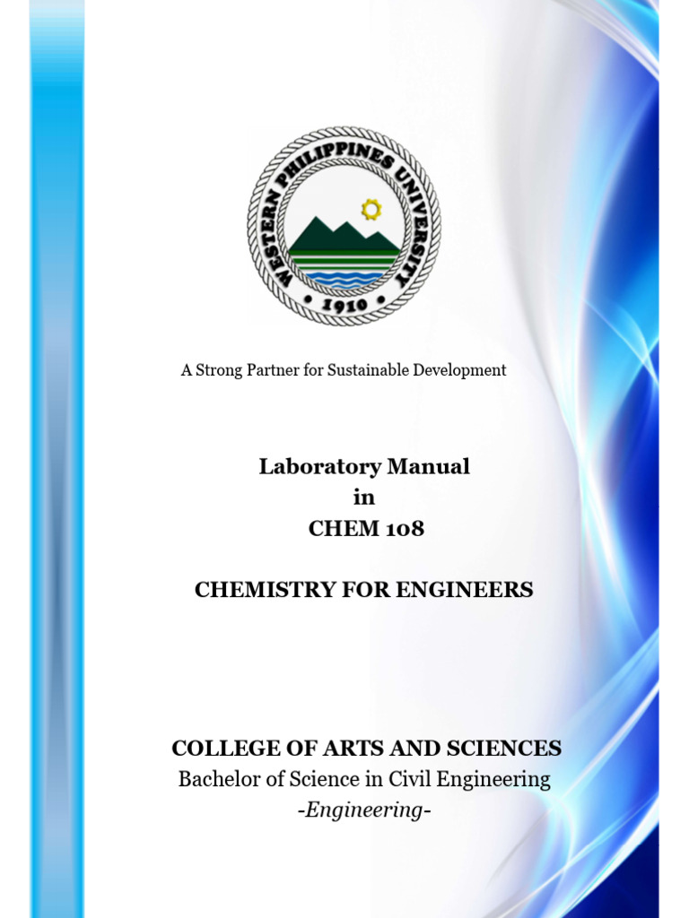 CHEM108 Laboratory Manual S2 AY2324 | PDF | Ph | Chemistry
