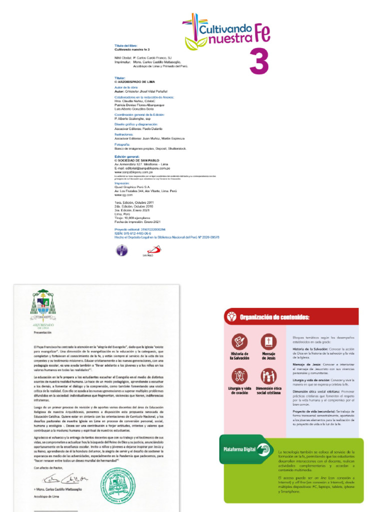 Contenido Del Libro - 3ro Sec | PDF