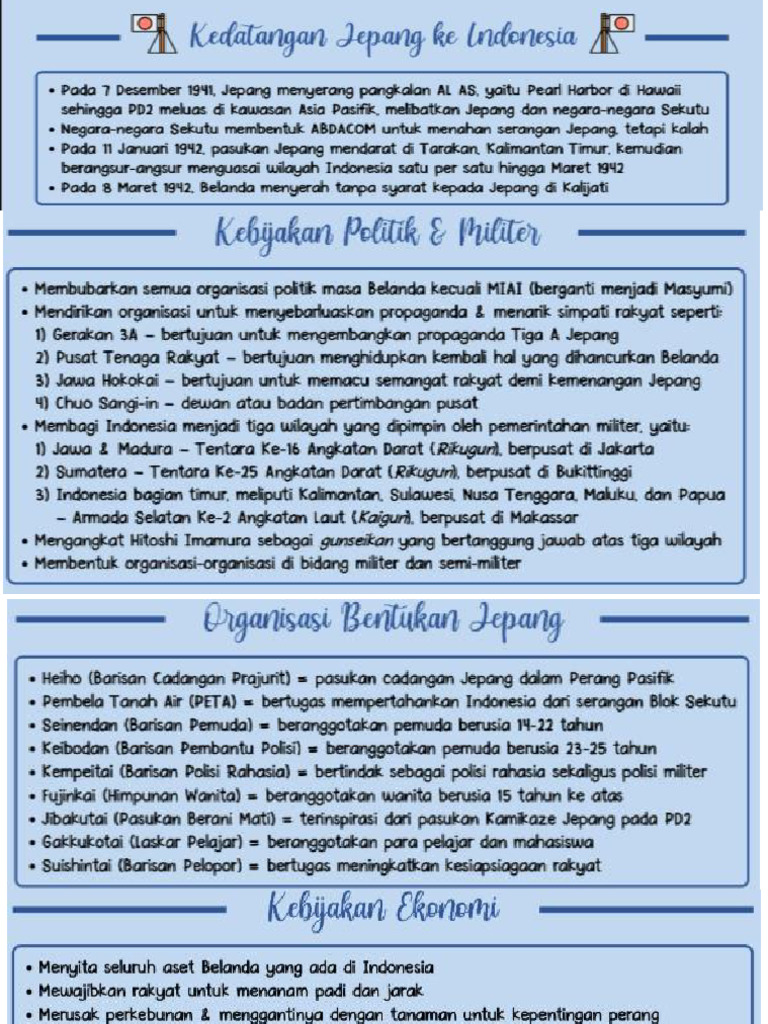Materi TWK Pendudukan Jepang | PDF