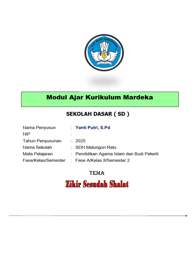 Modul Ajar Ukin | PDF