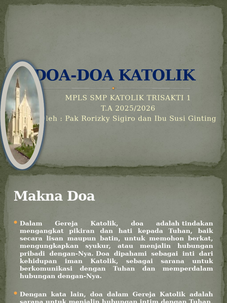 Doa Doa Katolik | PDF