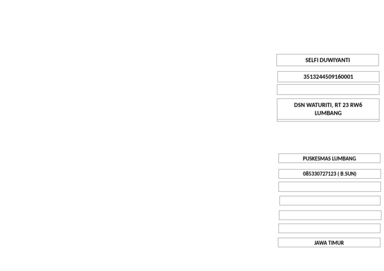 Label Form Tb 02 Cun | PDF