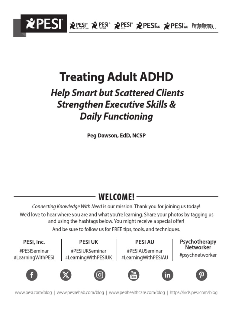 Manual Treating Adult Adhd | PDF | Goal Setting | Attention Deficit ...