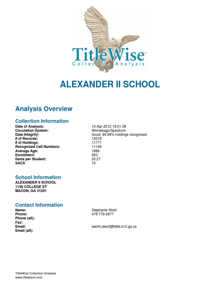 Alexander Ii School: Analysis Overview | PDF | Science | Social Science