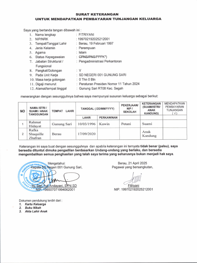 Upload Kp4 Fitriyani | PDF