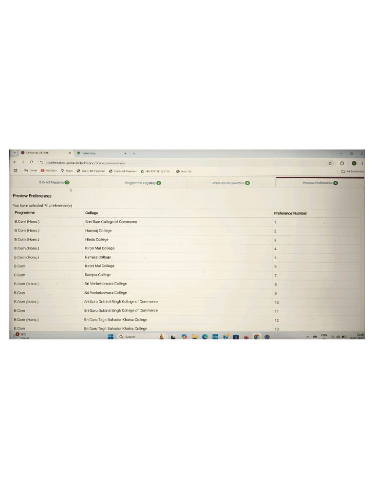 New Preference Sheet (1) | PDF