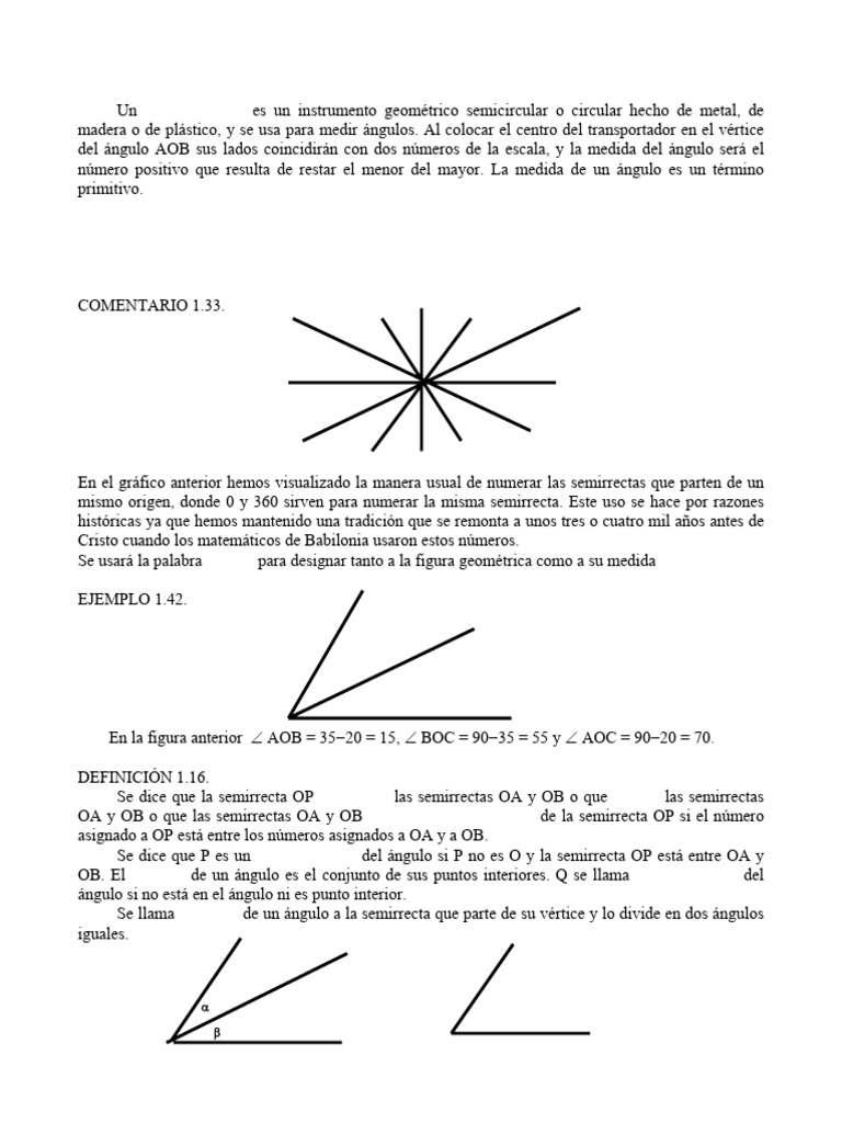Geometría Descriptiva | PDF | Ángulo | Pi