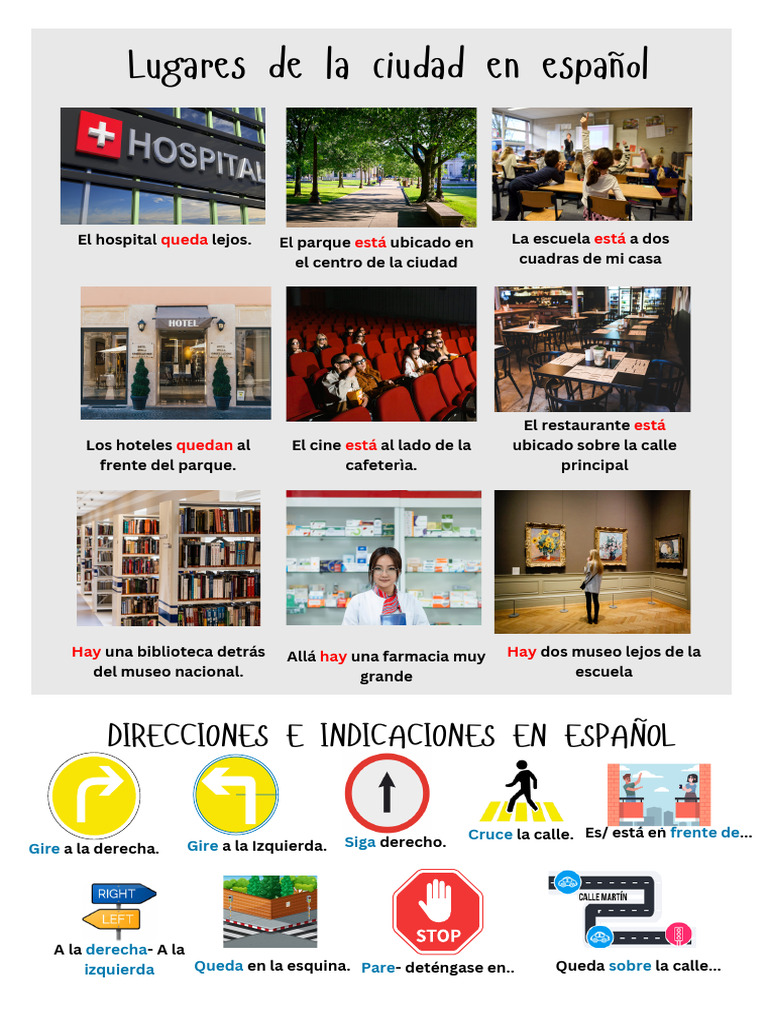 Lugares y Direcciones en la Ciudad | PDF