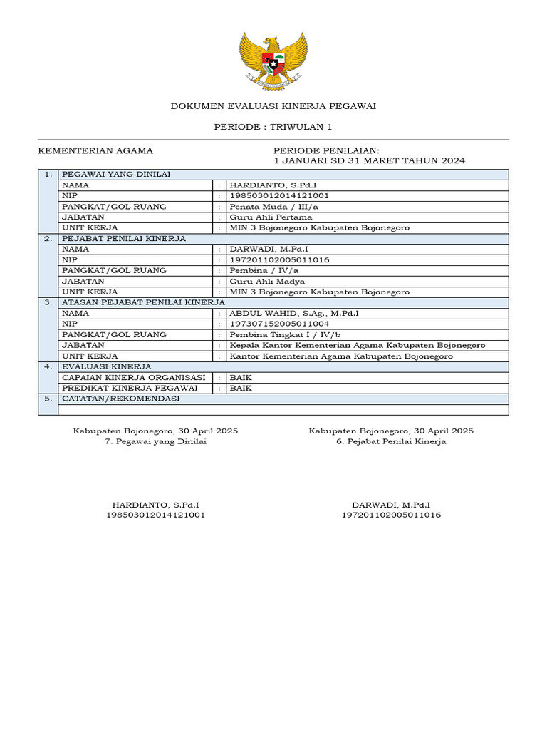 Contoh SK TERBARU | PDF