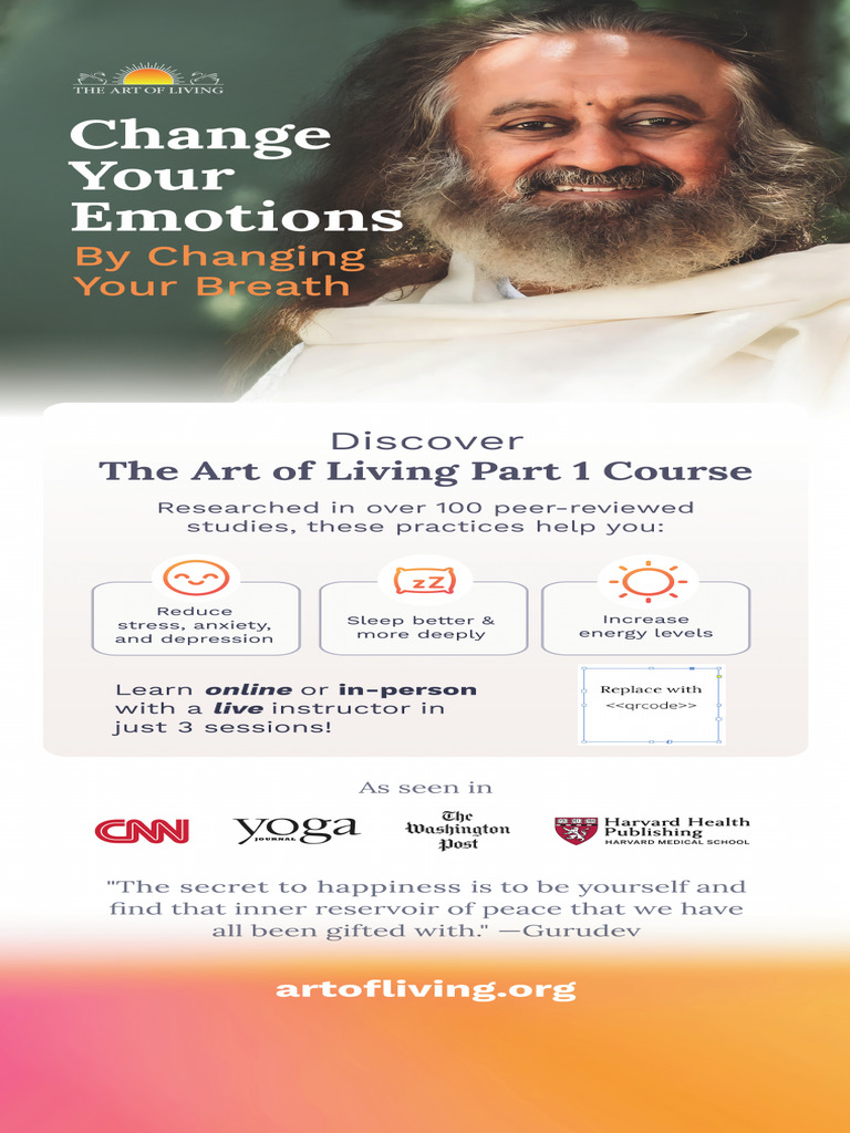 33x81 Vistaprint Pull Up Banner With Editable QR Code - Gurudev | PDF