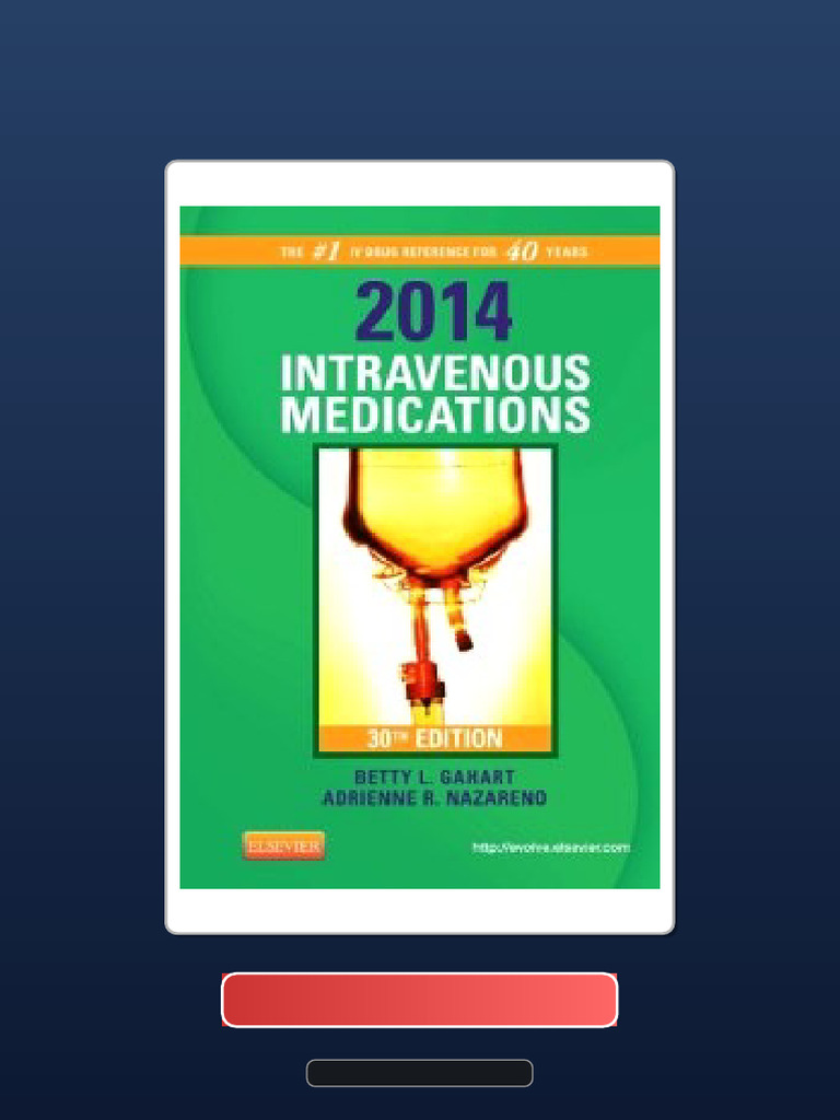 2014 Intravenous Medications A Handbook For Nurses and Health 30th Test ...