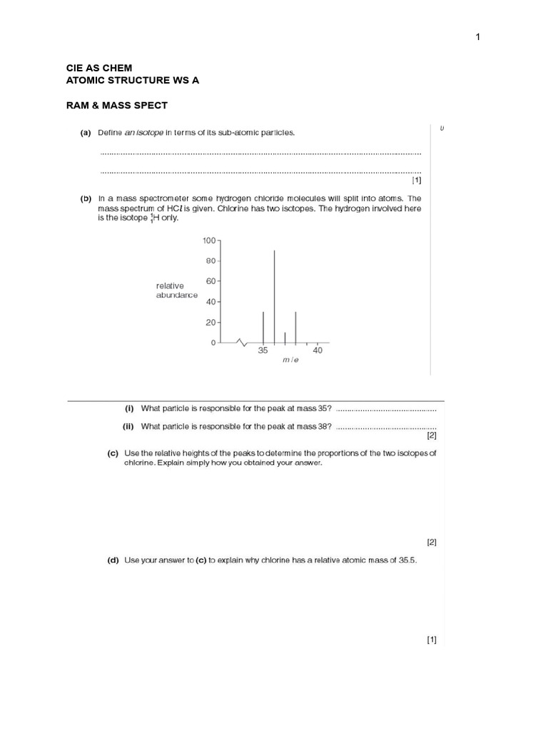 As Chem Atom Ram Pyq | PDF