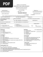 Building Permit Form Sample Quezon City | PDF | Specification ...