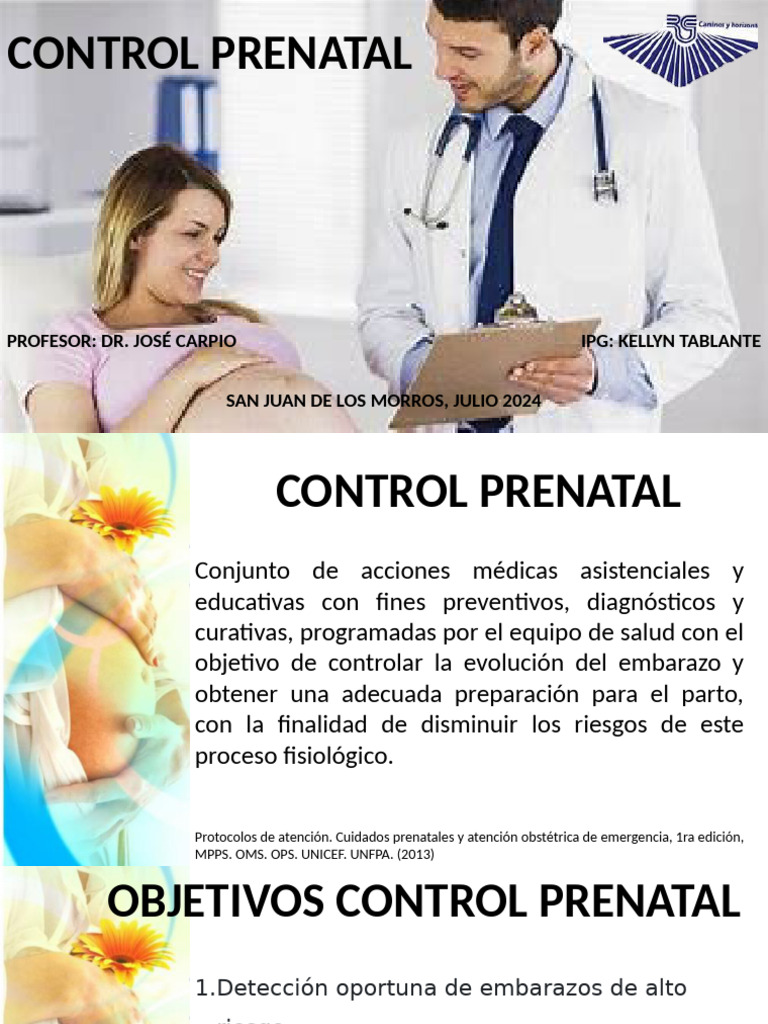 Control Prenatal | PDF | El embarazo | Feto