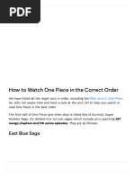 One Pace Episode Guide Spreadsheet | PDF | Media Formats | Video